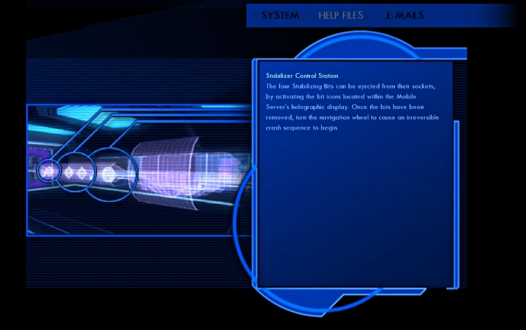 Stabilizer Control Room (Help File) | TRON 2.0 Wiki | Fandom