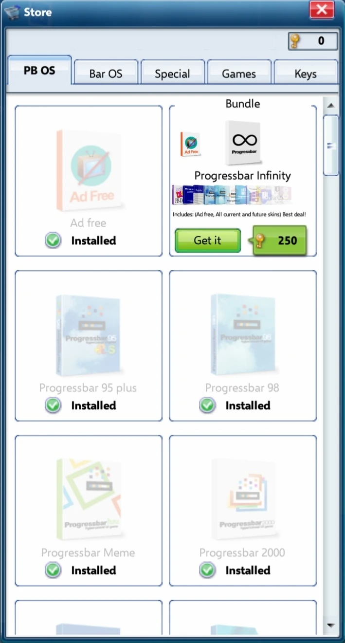 Store | Progressbar95 Wiki | Fandom