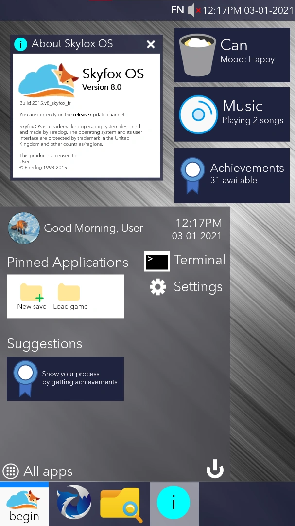 Skyfox OS 8.0 | Progressmod95 Wiki | Fandom