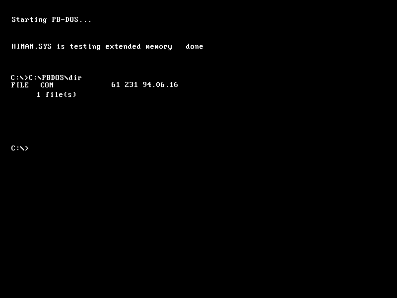 PB-DOS 6.5 | Progressmod95 Wiki | Fandom