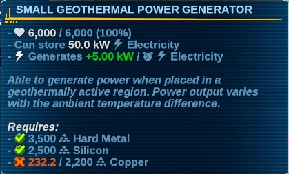 Small Geothermal Power Generator | Project 5: Sightseer Wiki | Fandom