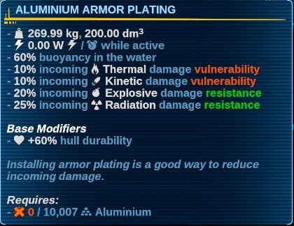 Aluminium Armor Plating | Project 5: Sightseer Wiki | Fandom