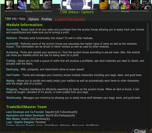 Trade Skill Master | Project Ascension Wiki | Fandom