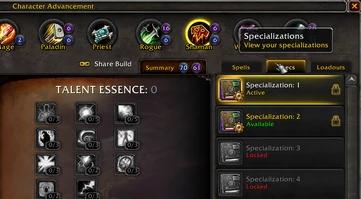 Specializations | Project Ascension Wiki | Fandom
