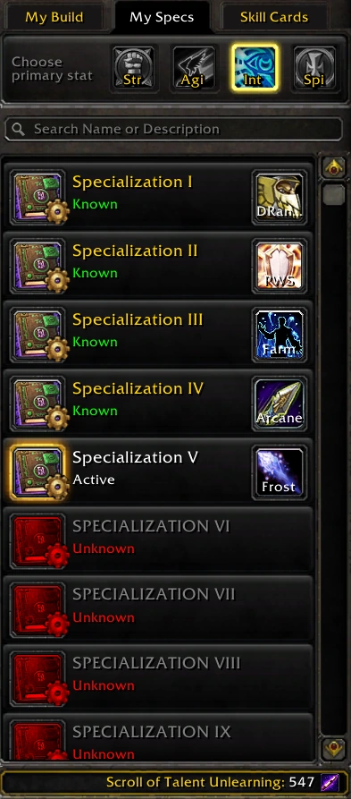 Specializations | Project Ascension Wiki | Fandom