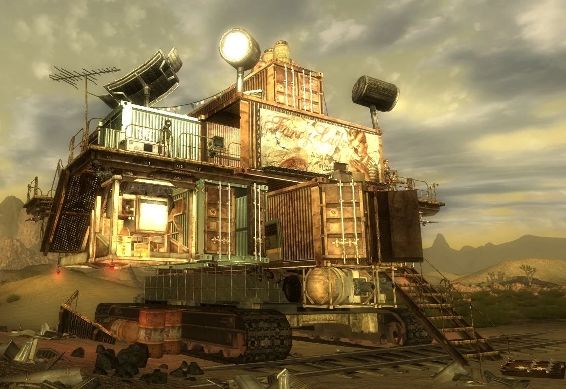 Wrecked sand crawler | Fallout: New California | Fandom