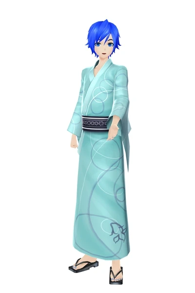 Yukata Style (KAITO) | Project DIVA Wikia | Fandom