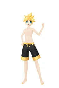 Kagamine Len Swimwear | Project DIVA Wikia | Fandom