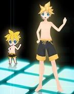Kagamine Len Swimwear | Project DIVA Wiki | Fandom