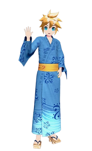 Kagamine Len Yukata Style | Project DIVA Wiki | Fandom