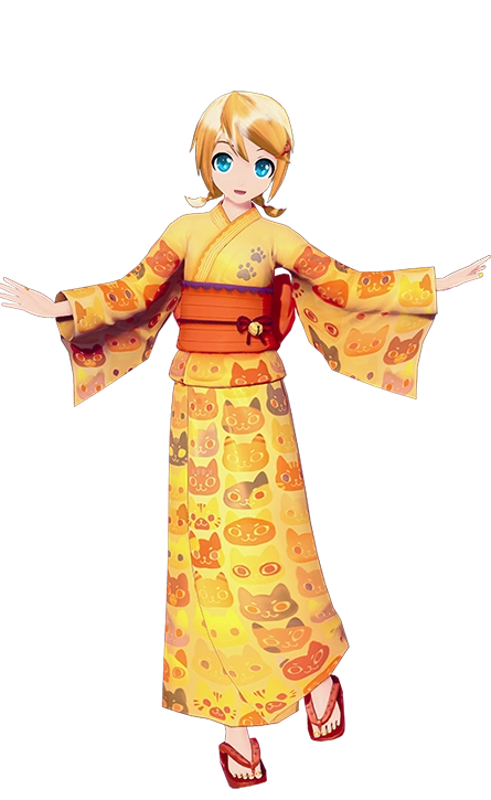 Kagamine Rin Yukata Style | Project DIVA Wiki | Fandom