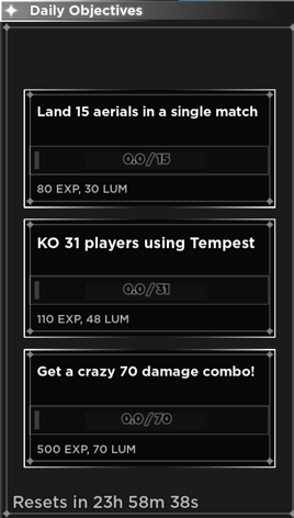 Daily Objectives | Project: Gaming Roblox Wiki | Fandom