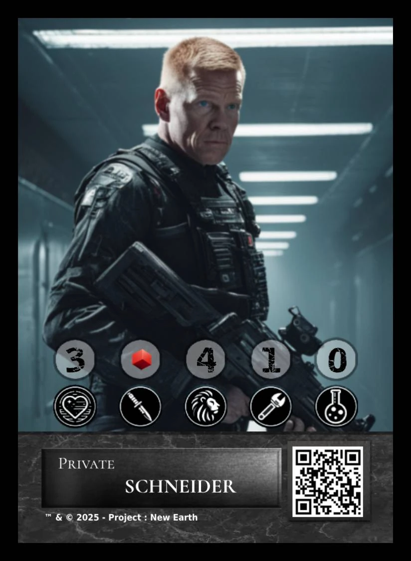 Schneider (ev) | Wiki Project : New Earth | Fandom