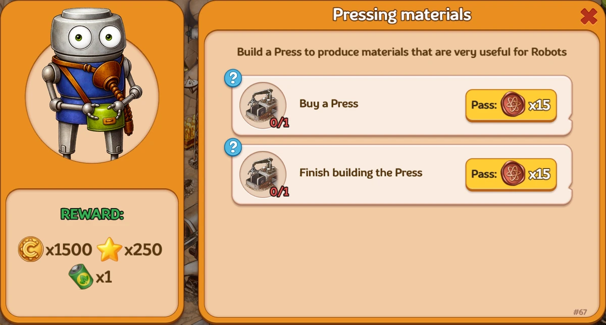 Pressing materials | Project Restoration Wikia | Fandom