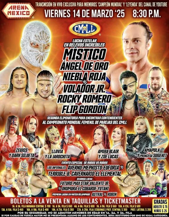 CMLL Super Viernes (March 14, 2025) | Pro Wrestling | Fandom