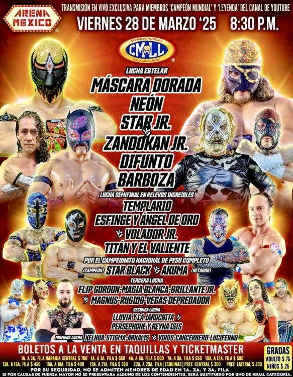 CMLL Super Viernes (March 28, 2025) | Pro Wrestling | Fandom