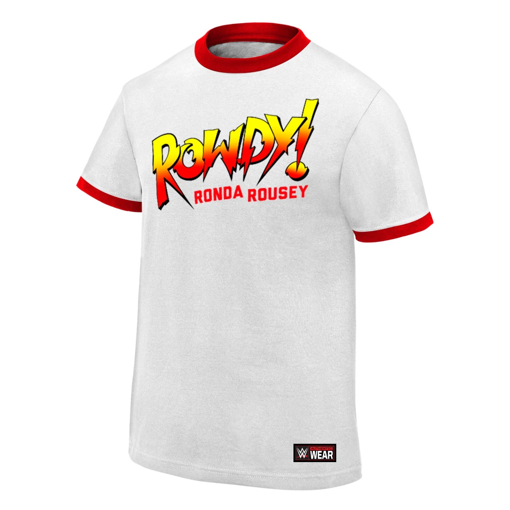 Ronda Rousey "Rowdy Ronda Rousey" Authentic T-Shirt | Pro Wrestling ...