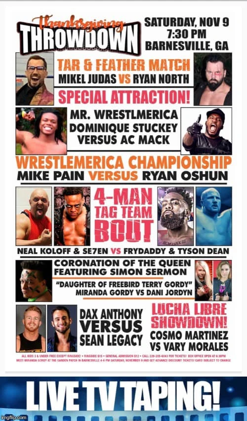 Wrestlemerica Thanksgiving Throwdown 2019 | Pro Wrestling | Fandom