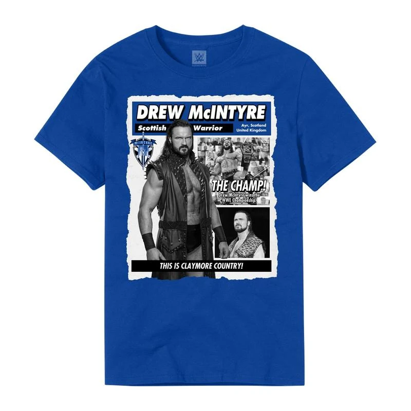 Drew McIntyre Headliner Graphic T-Shirt | Pro Wrestling | Fandom