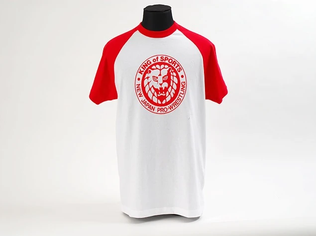 Red 'King Of Sports' Classic Lion Mark Baseball Sleeve T-Shirt | Pro ...
