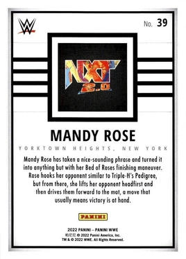 2022 WWE (Panini) Mandy Rose (No.39) | Pro Wrestling | Fandom