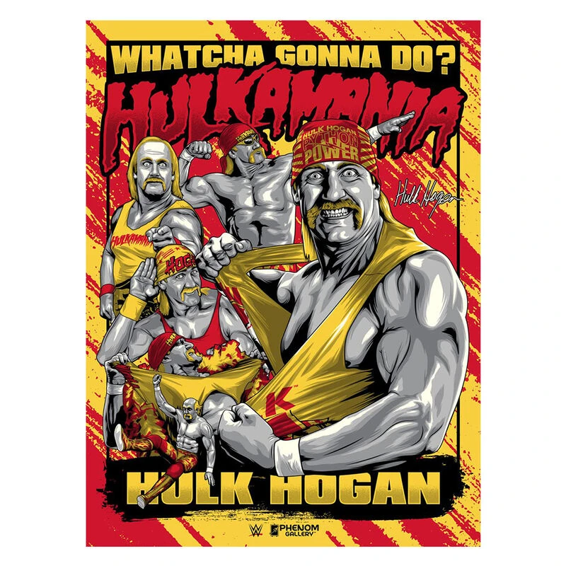 Hulk Hogan “Hulkamania” Phenom Gallery Limited Edition Serigraph Print ...