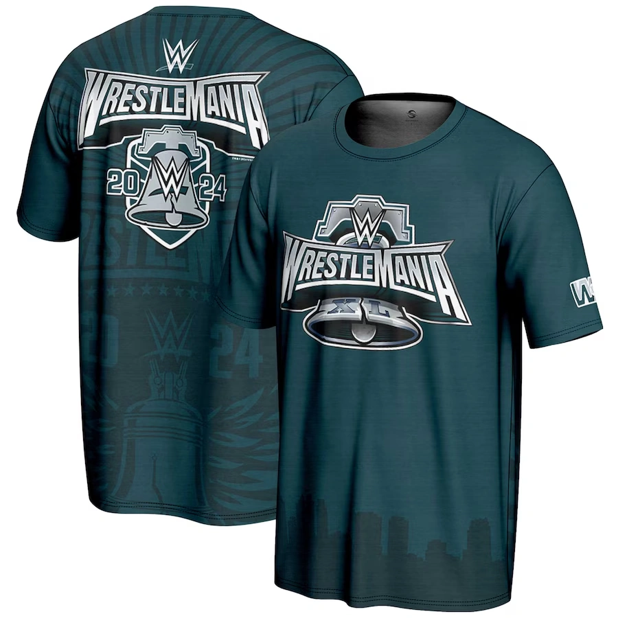 Men's ProSphere Green WrestleMania 40 T-Shirt | Pro Wrestling | Fandom
