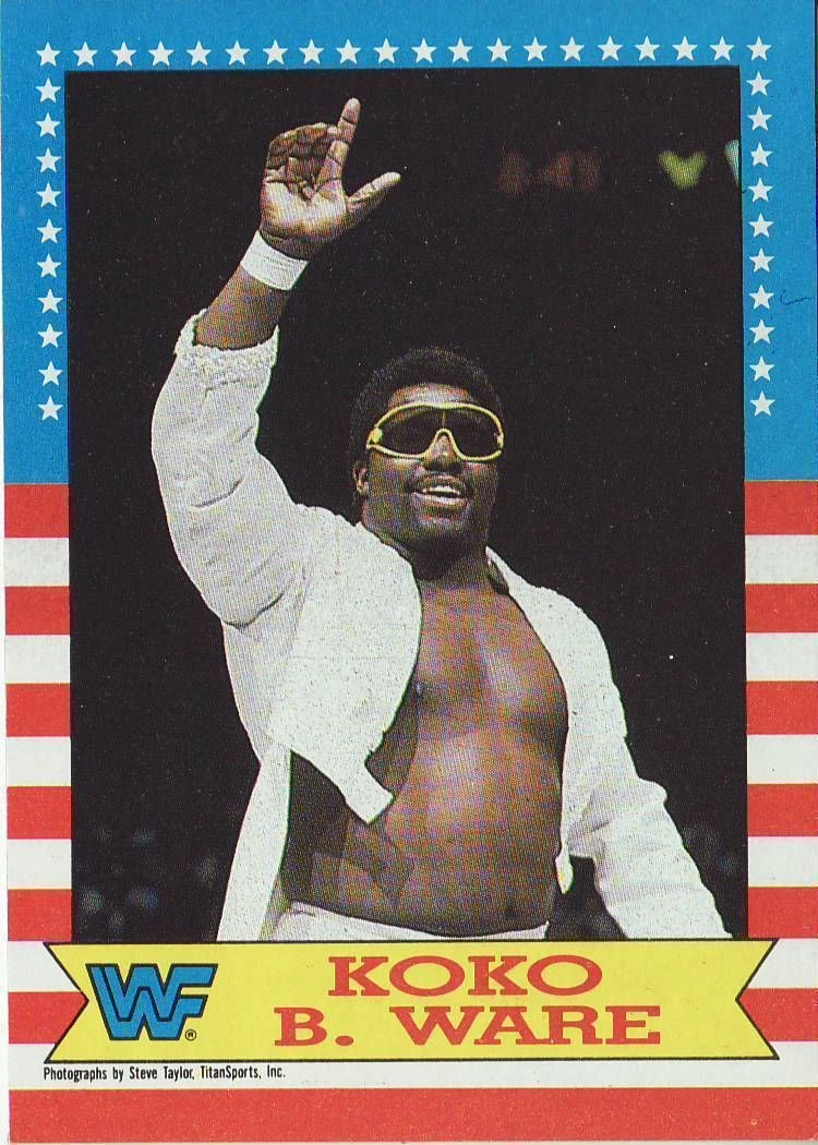 1987 WWF Wrestling Cards (Topps) Koko B. Ware (No.5) | Pro Wrestling ...