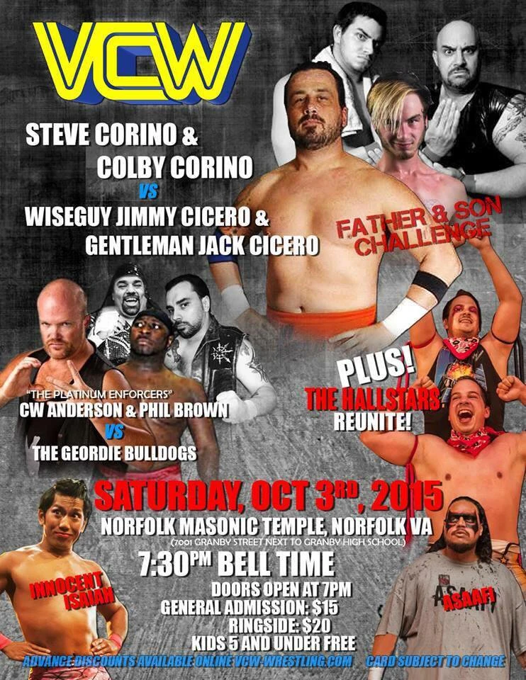 VCW (October 3, 2015) | Pro Wrestling | Fandom