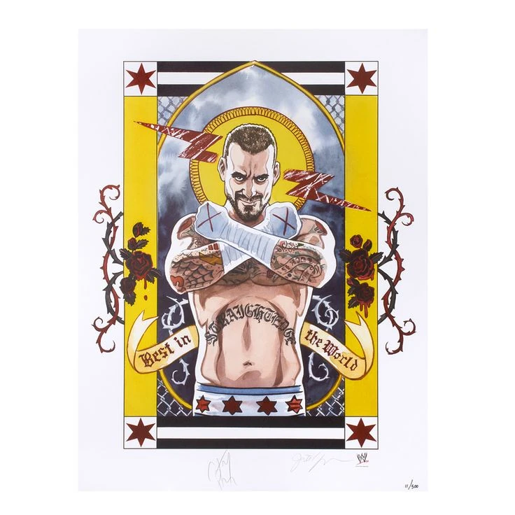 cm punk signed