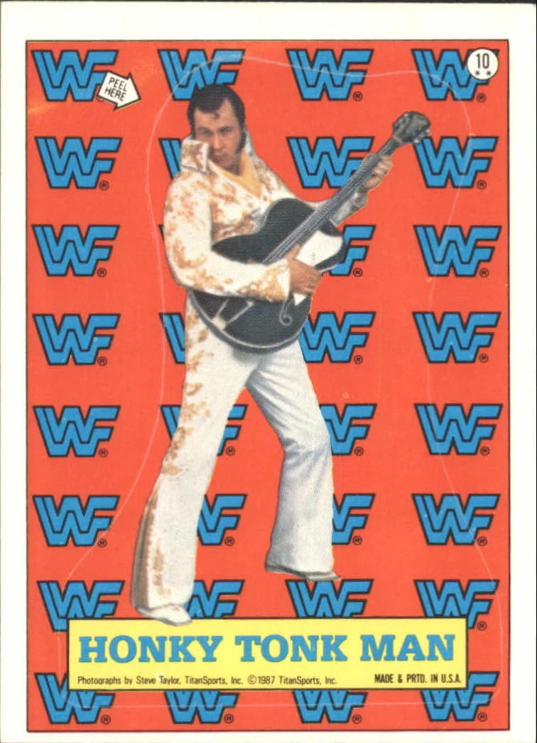 1987 WWF Wrestling Cards (Topps) Sticker Honky Tonk Man (No.10) | Pro Wrestling | Fandom