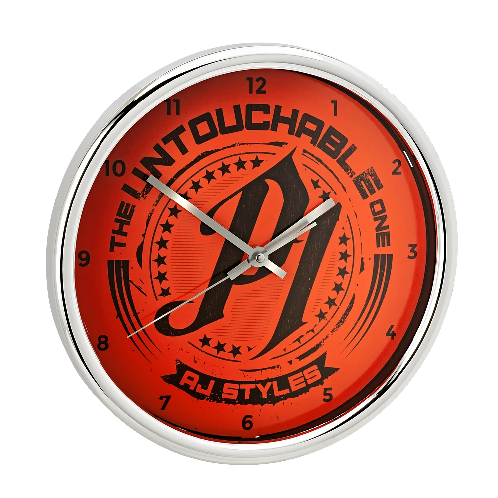 AJ Styles 12" Chrome Wall Clock | Pro Wrestling | Fandom