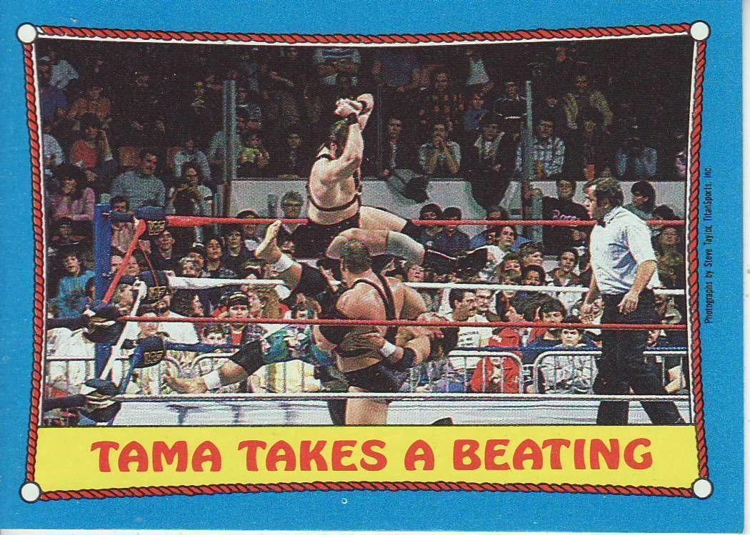 1987 WWF Wrestling Cards (Topps) Tama Takes A Beating (No.41) | Pro ...
