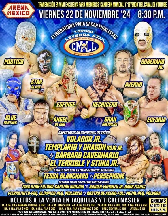 CMLL Super Viernes (November 22, 2024) | Pro Wrestling | Fandom