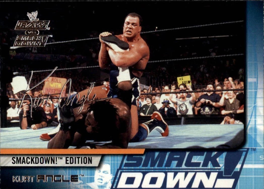 2002 WWE RAW vs. SmackDown! (Fleer) Kurt Angle (No.3) | Pro Wrestling ...