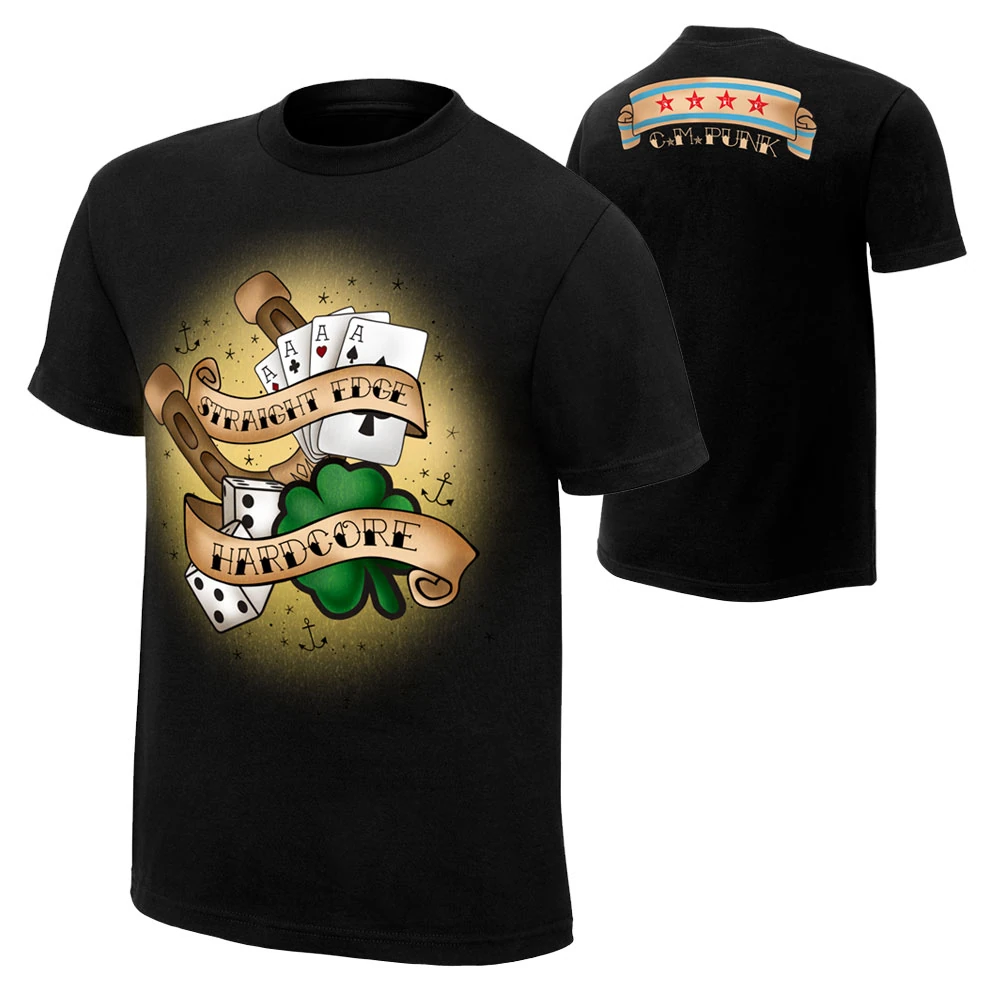 CM Punk "Straight Edge" T-Shirt | Pro Wrestling | Fandom