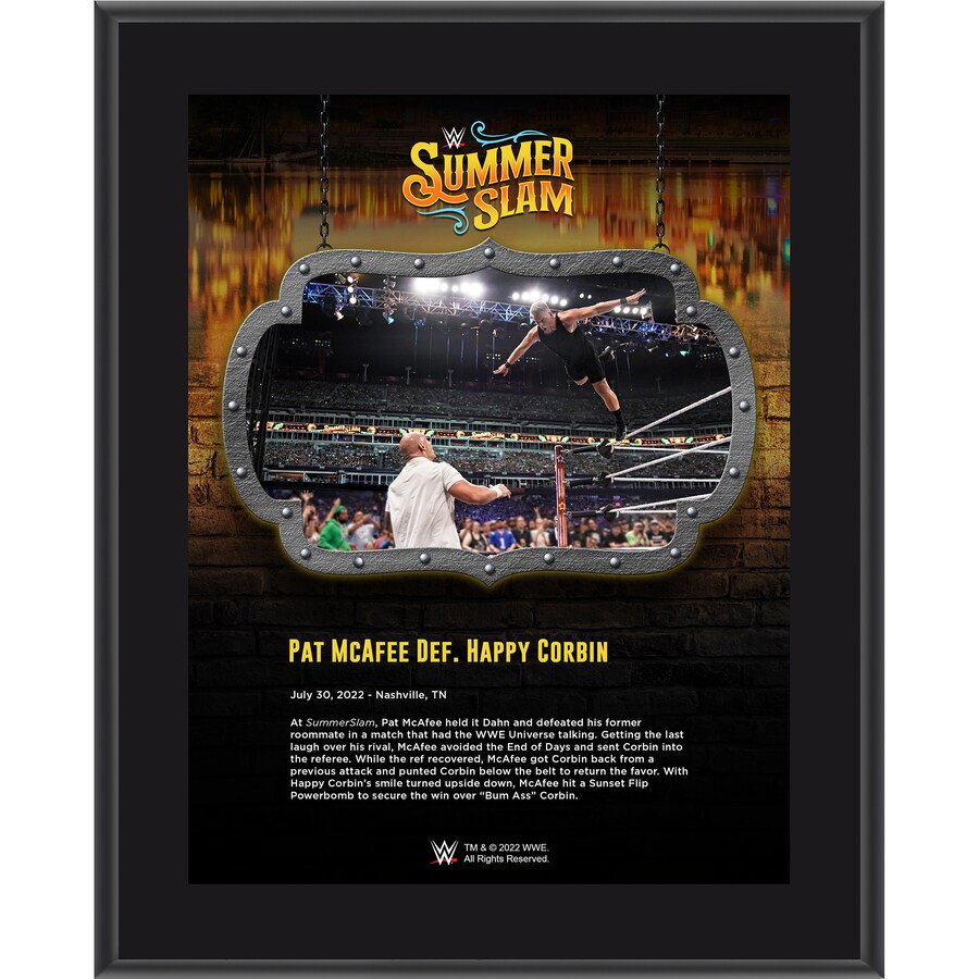 Pat McAfee SummerSlam 2022 10.5x13 Plaque | Pro Wrestling | Fandom Pat McAfee SummerSlam 2022 10.5x13 Plaque | Pro Wrestling | Fandom