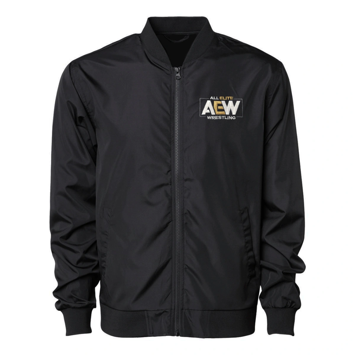 AEW Lightweight Windbreaker Bomber Jacket | Pro Wrestling | Fandom