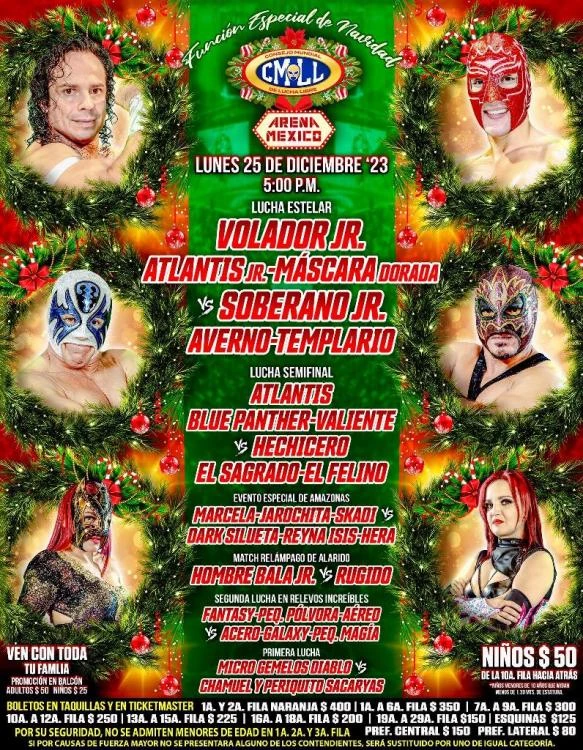 CMLL (December 25, 2023) | Pro Wrestling | Fandom