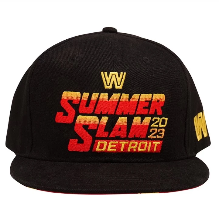Unisex Black SummerSlam 2023 Retro Logo Snapback Hat | Pro Wrestling | Fandom