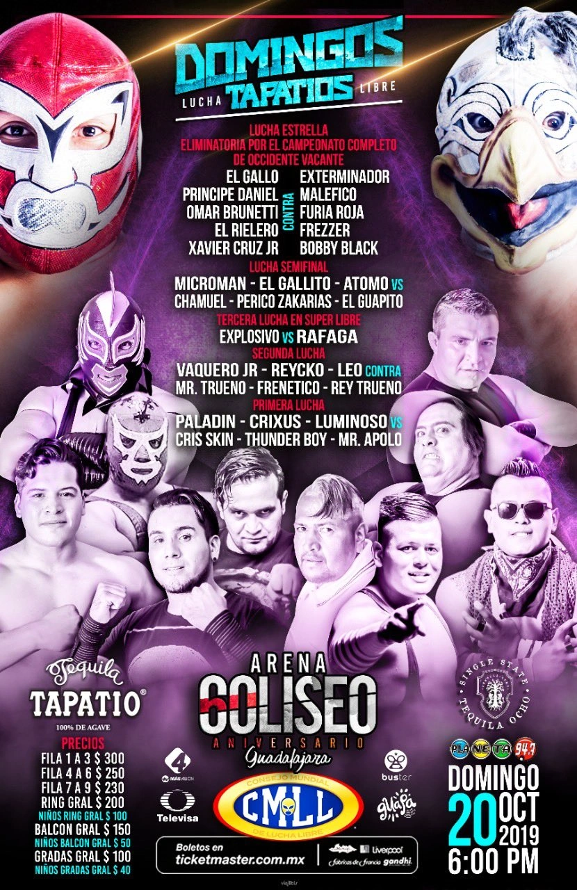 CMLL Guadalajara Domingos (October 20, 2019) | Pro Wrestling | Fandom