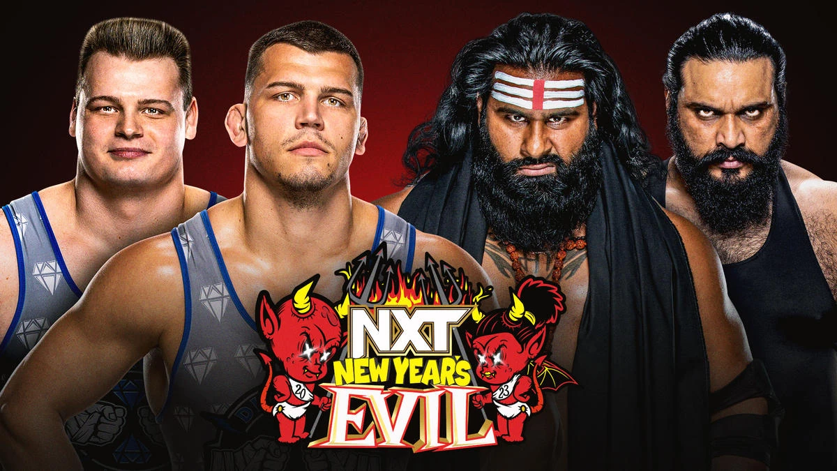 NXT New Year's Evil 2023 The Creed Brothers v Indus Sher | Pro Wrestling | Fandom