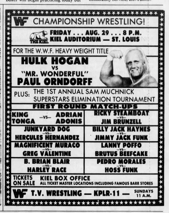 Sam Muchnick Memorial Tournament 1986 | Pro Wrestling | Fandom