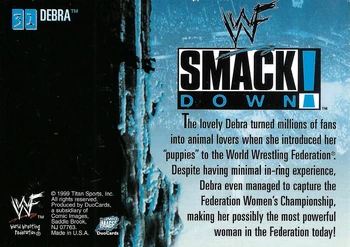 1999 WWF SmackDown! Trading Cards (Comic Images) Debra (No.31) | Pro ...