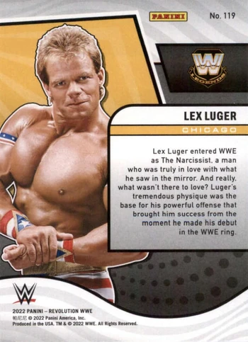 2022 WWE (Panini Revolution) Lex Luger (No.119) | Pro Wrestling | Fandom