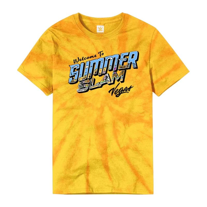 SummerSlam 2021 Welcome to SummerSlam Tie-Dye T-Shirt | Pro Wrestling ...