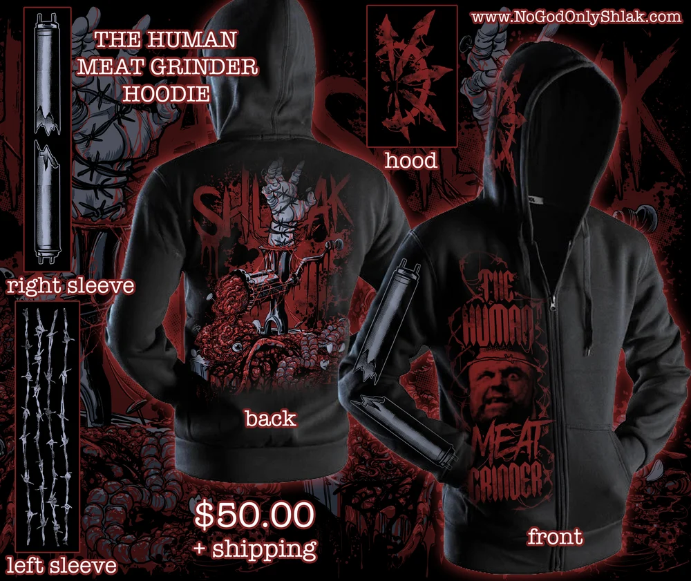 SHLAK - Human Meat Grinder Hoodie | Pro Wrestling | Fandom