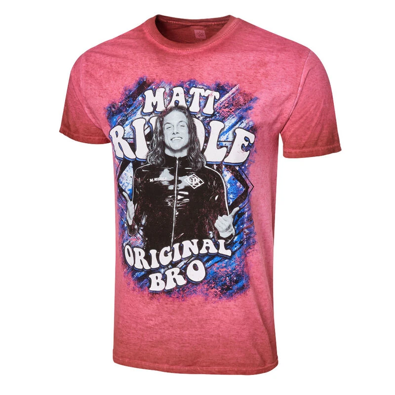 Matt Riddle "Original Bro" Mineral Wash T-Shirt | Pro Wrestling | Fandom
