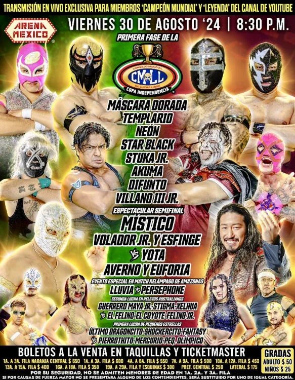CMLL Super Viernes (August 30, 2024) | Pro Wrestling | Fandom