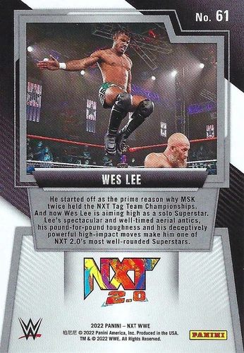 2022 NXT 2.0 (Panini) Wes Lee (No.61) | Pro Wrestling | Fandom